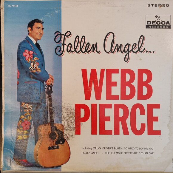 Decca | Media | Vintage Vinyl Record Fallen Angel Webb Pierce Decca ...